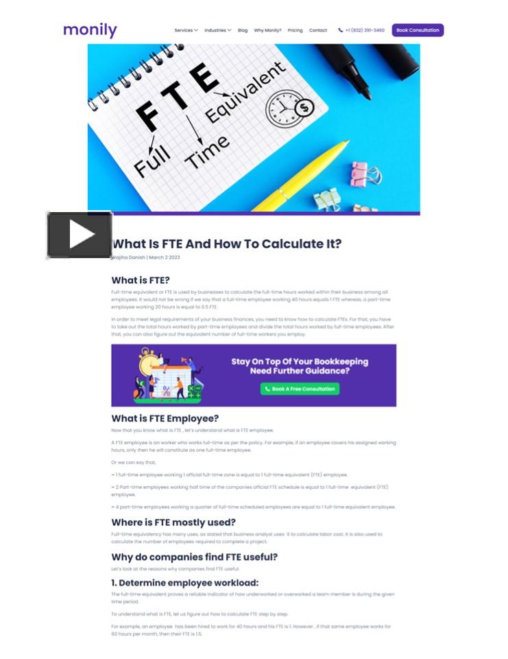 What Is FTE And How To Calculate It? presentation | free to download