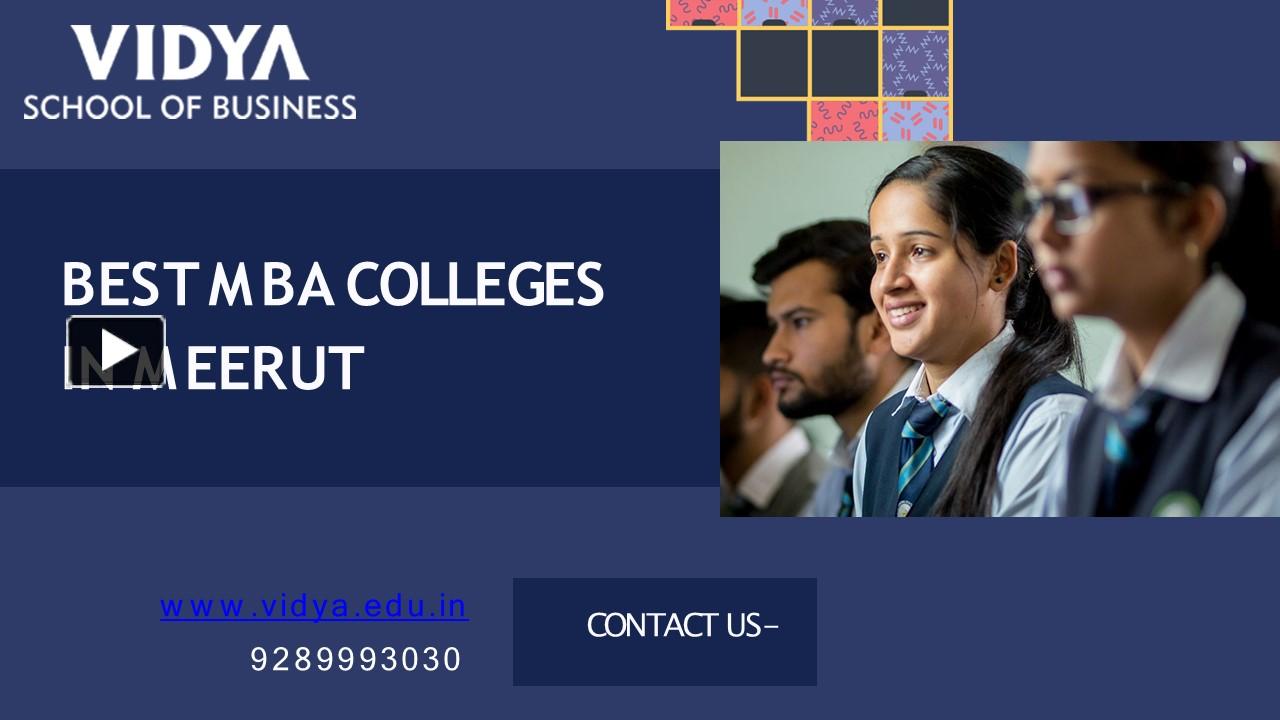 PPT – Be corporate ready with this Top MBA College in Meerut PowerPoint ...