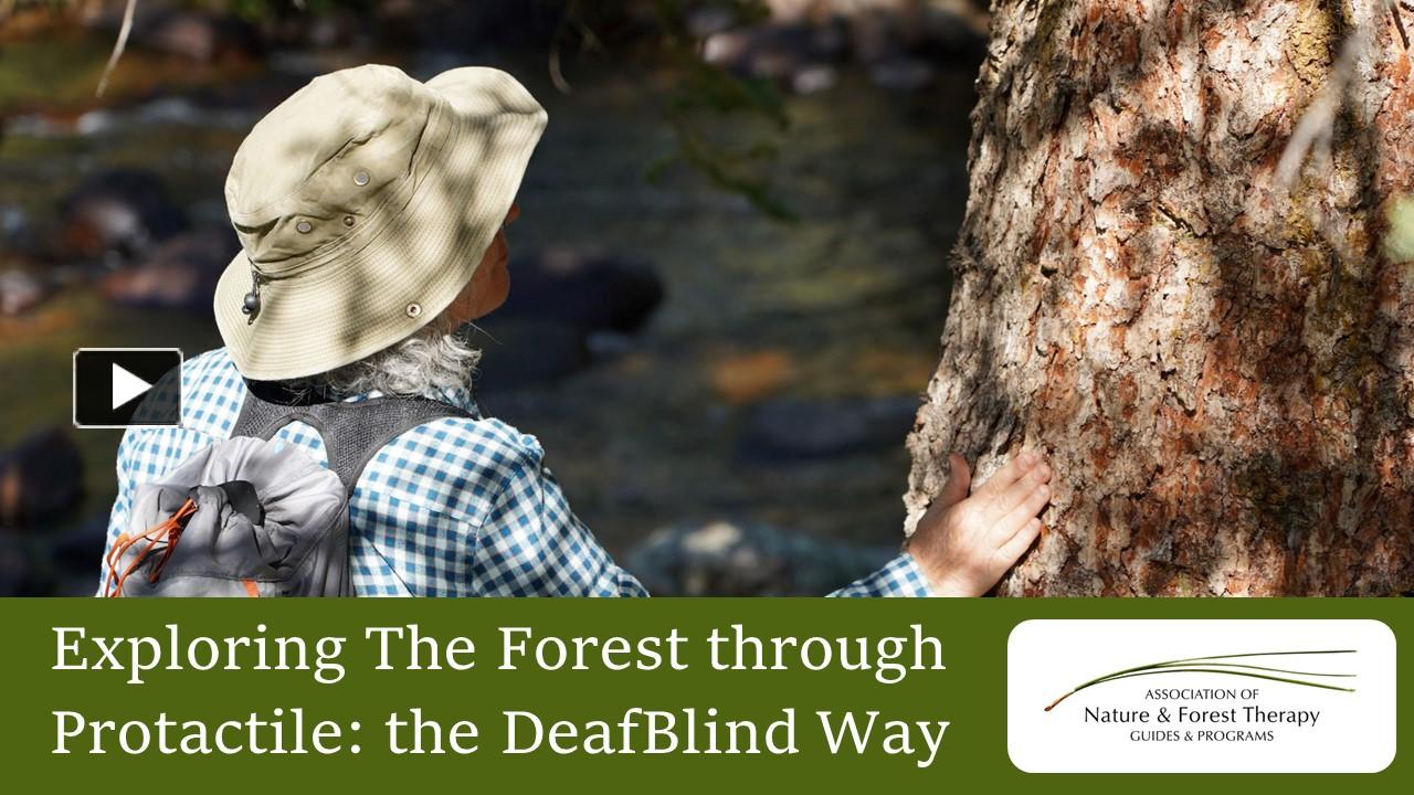 PPT – Exploring the Forest through Protactile: the Deafblind Way ...