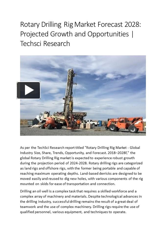 PPT – Rotary Drilling Rig Market: Exploring Opportunities with Market ...