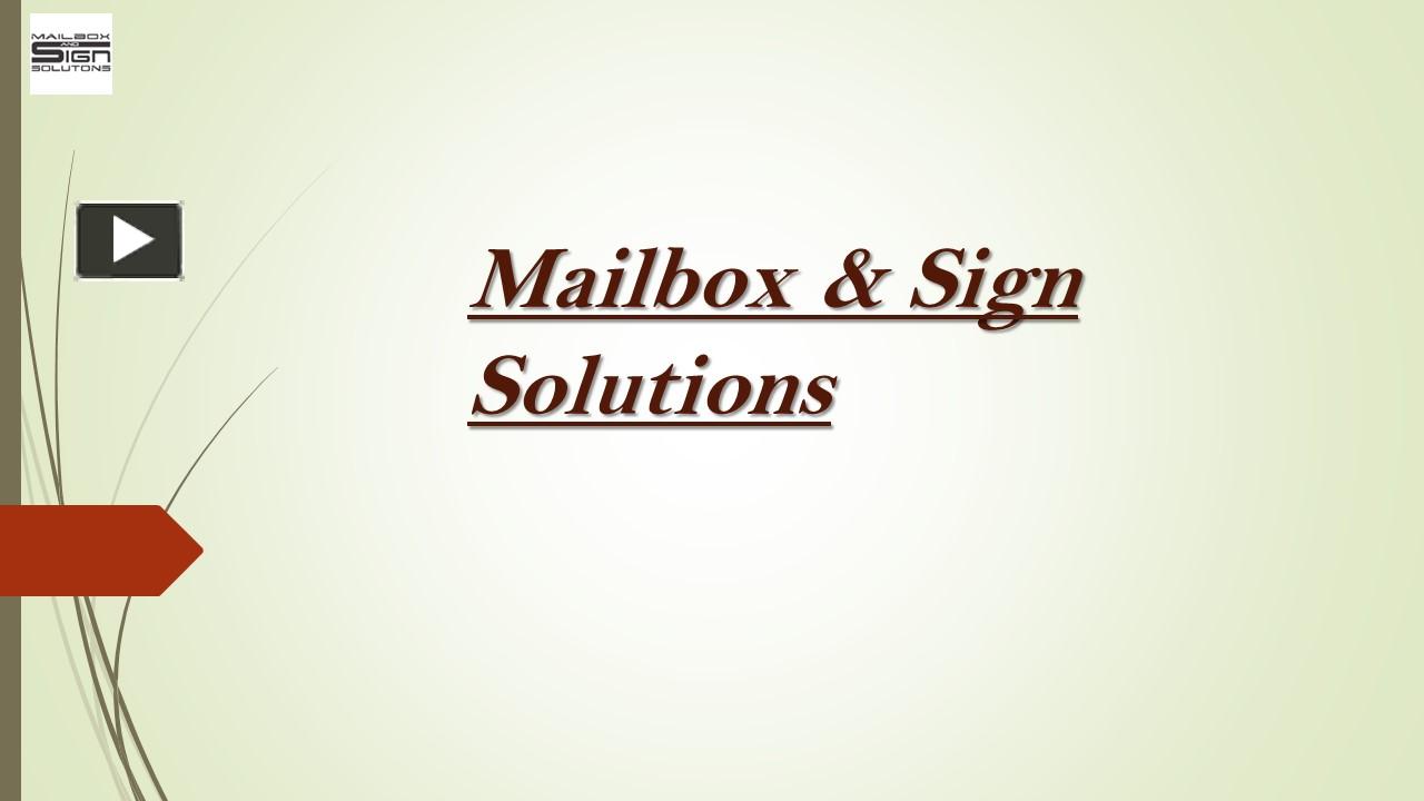Five Simple and Affordable Private Mailboxes for Your Home presentation ...