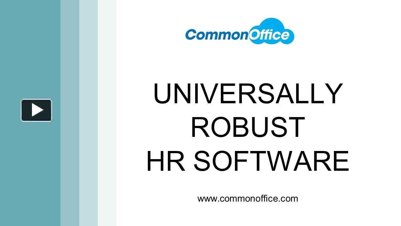 PPT – Universally Robust HR Software PowerPoint presentation | free to ...