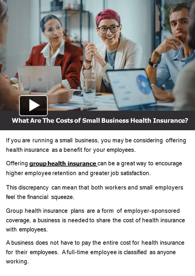 PPT – What Are The Costs of Small Business Health Insurance? PowerPoint ...