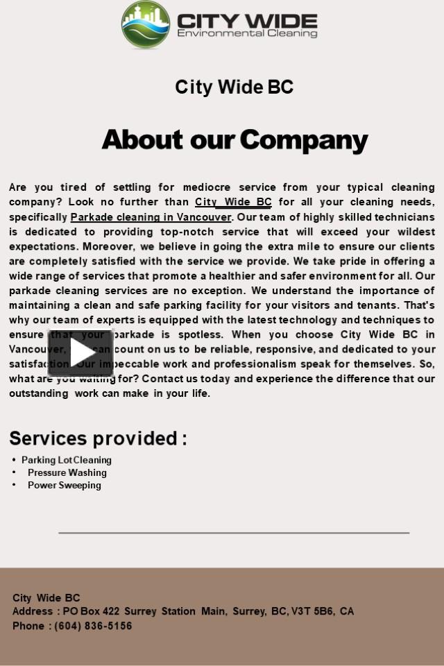 PPT – City Wide BC PowerPoint presentation | free to download - id ...
