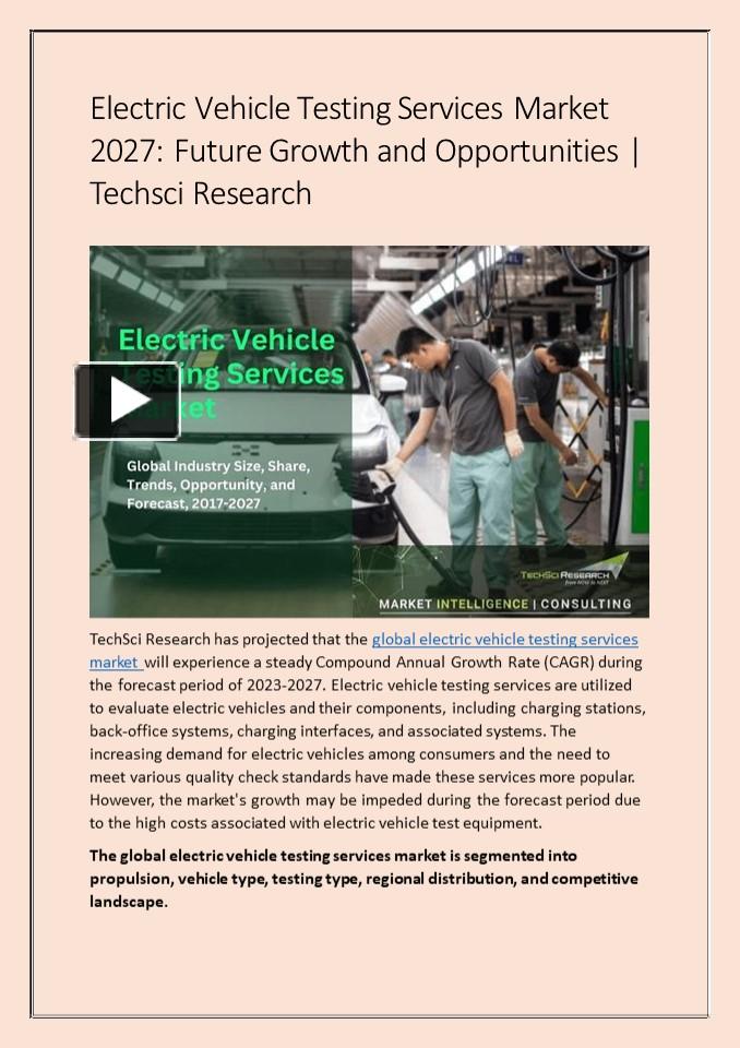 PPT – Electric Vehicle Testing Services Market: Opportunities for Size ...