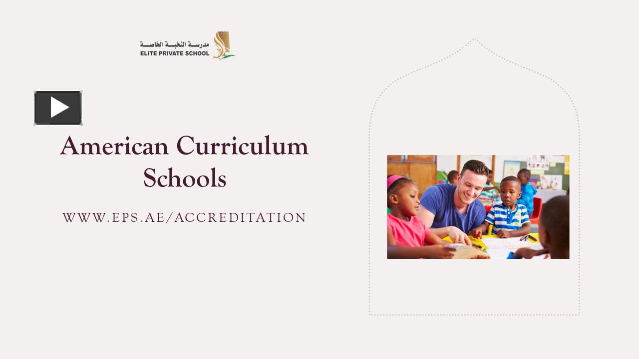 American Curriculum Schools presentation | free to download