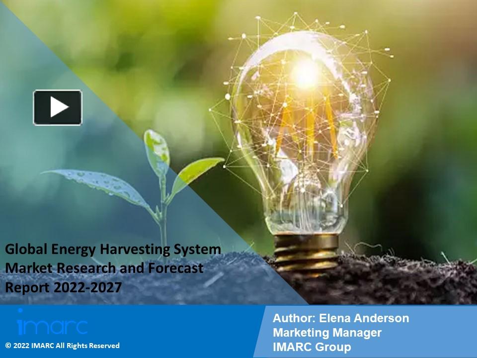 PPT – Energy Harvesting System Market PPT: Demand, Trends and Business ...