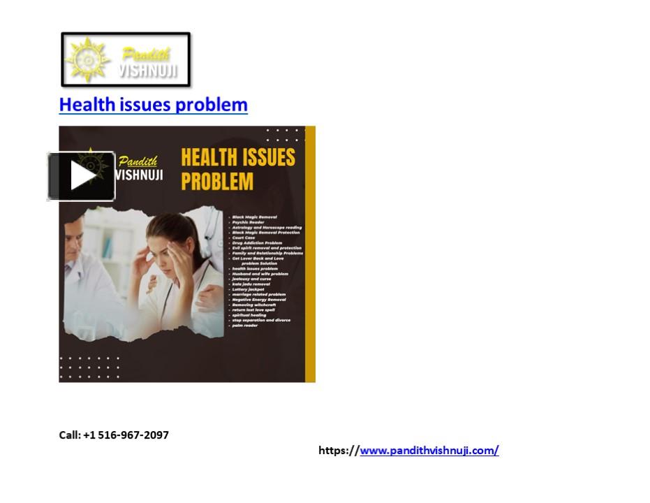 Best Health issues problem - pandithvishnuji presentation | free to ...