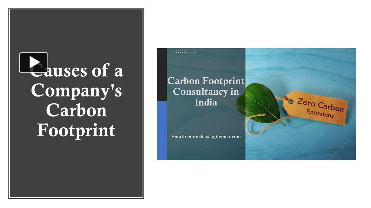PPT – Causes of a Company's Carbon Footprint PowerPoint presentation ...