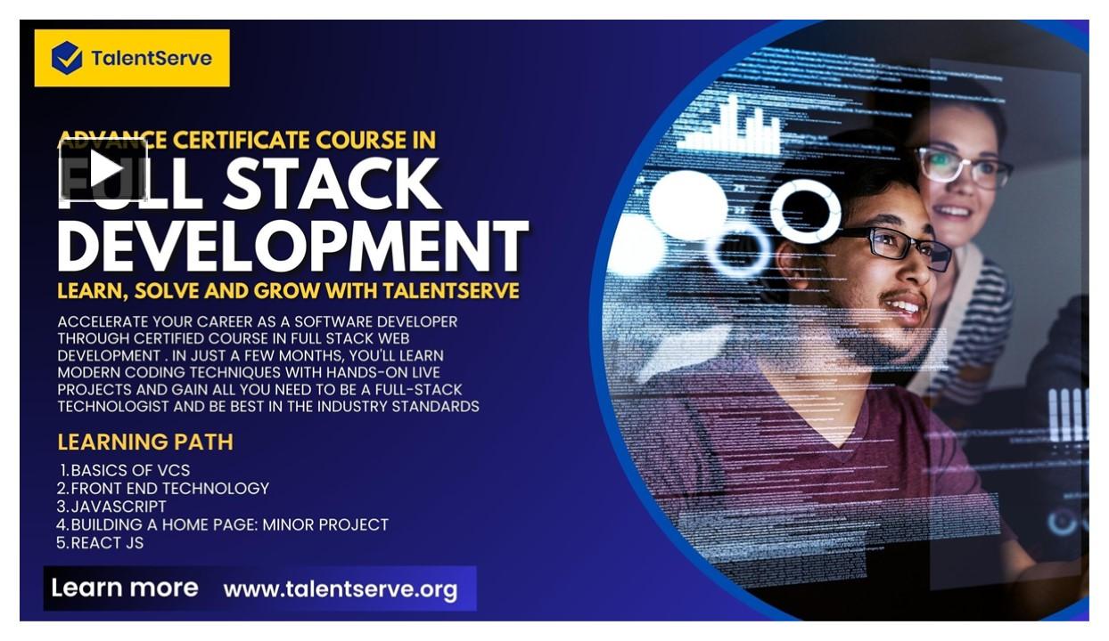 PPT – Advance Certificate Course In Full Stack Development PowerPoint ...
