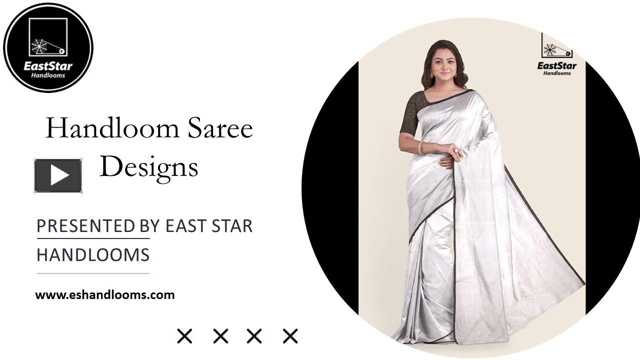 Hand Saree Design presentation | free to download