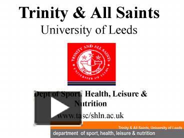 PPT – Trinity PowerPoint presentation | free to view - id: 9686e-MDFjM