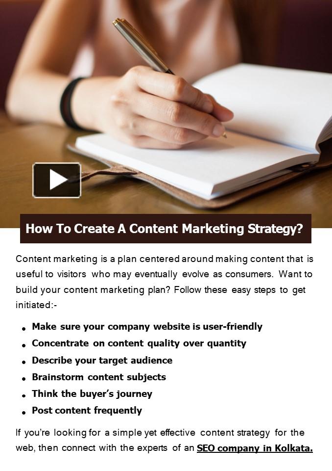 PPT – How To Create A Content Marketing Strategy? PowerPoint ...