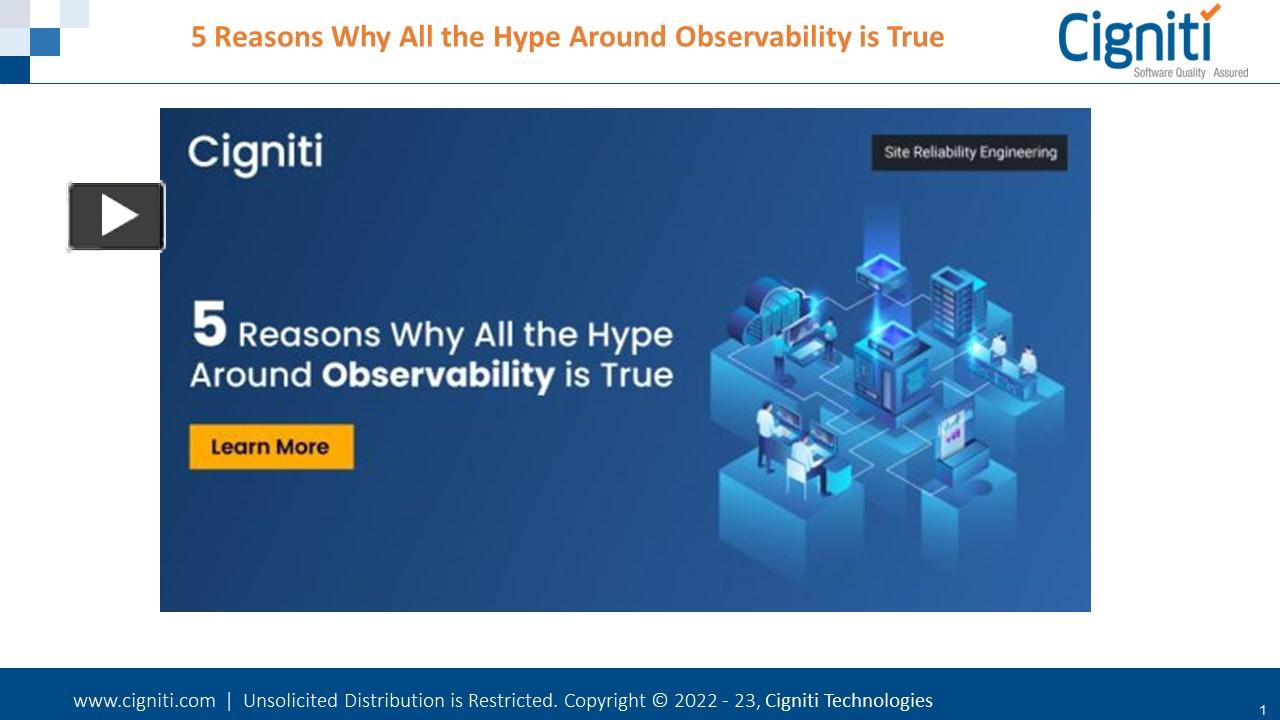 5 Reasons Why All the Hype Around Observability is True presentation ...