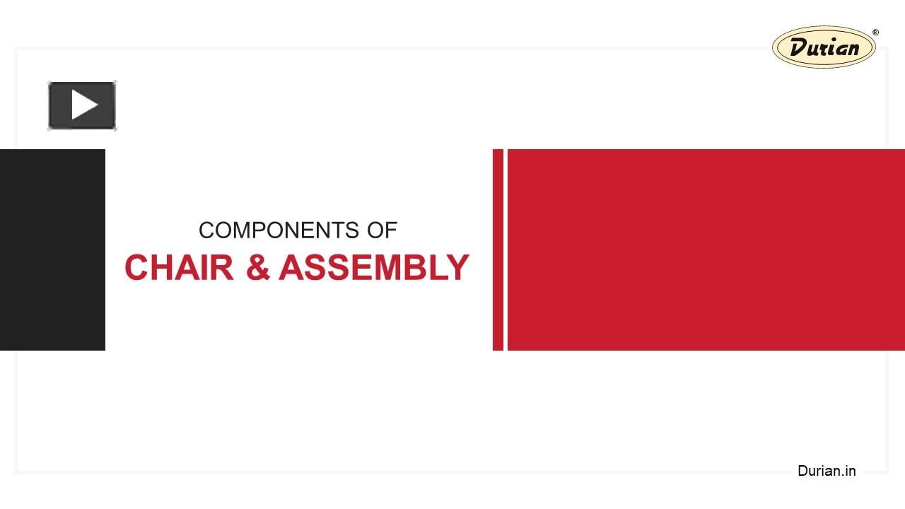 Components of a chair and its assembly presentation | free to download