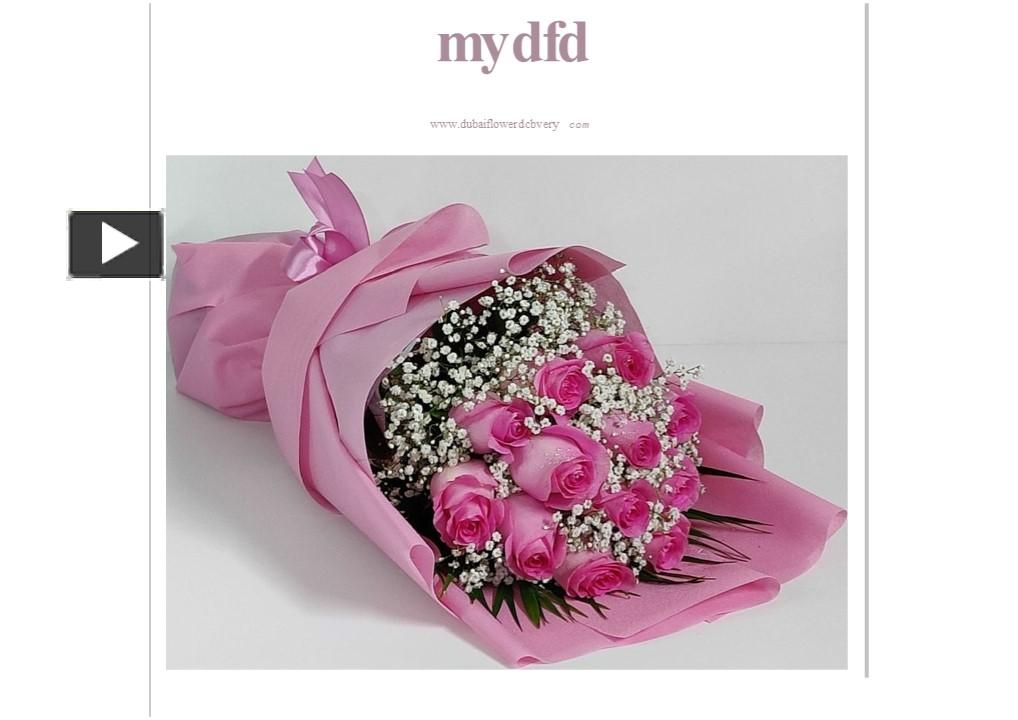 PPT – 12 pink roses bouquet PowerPoint presentation | free to download ...