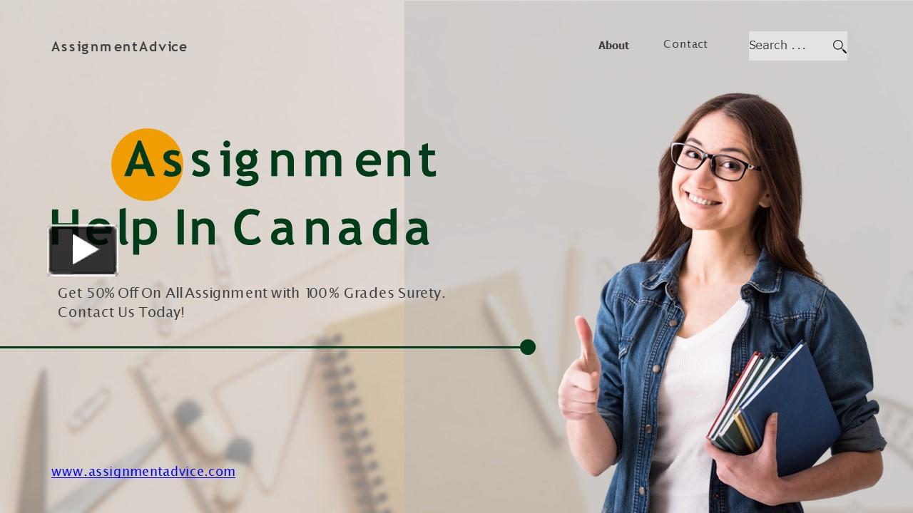 PPT – Assignment Writing Services | Best Assignment Help In Canada ...