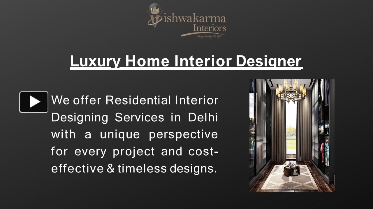 Luxury Home Interior Designer presentation | free to download