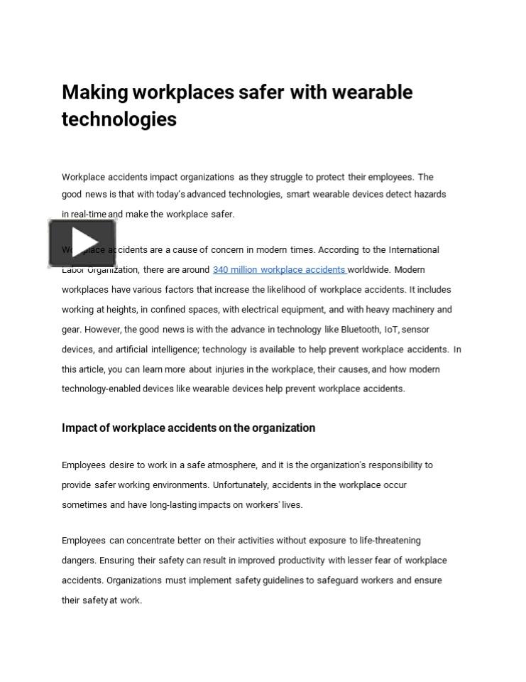 PPT – making-workplaces-safer-with-wearable-technologies PowerPoint ...