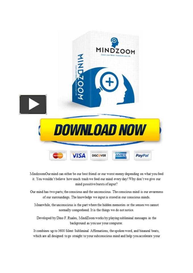 PPT – Mindzoom Affirmations Subliminal Software. PowerPoint ...