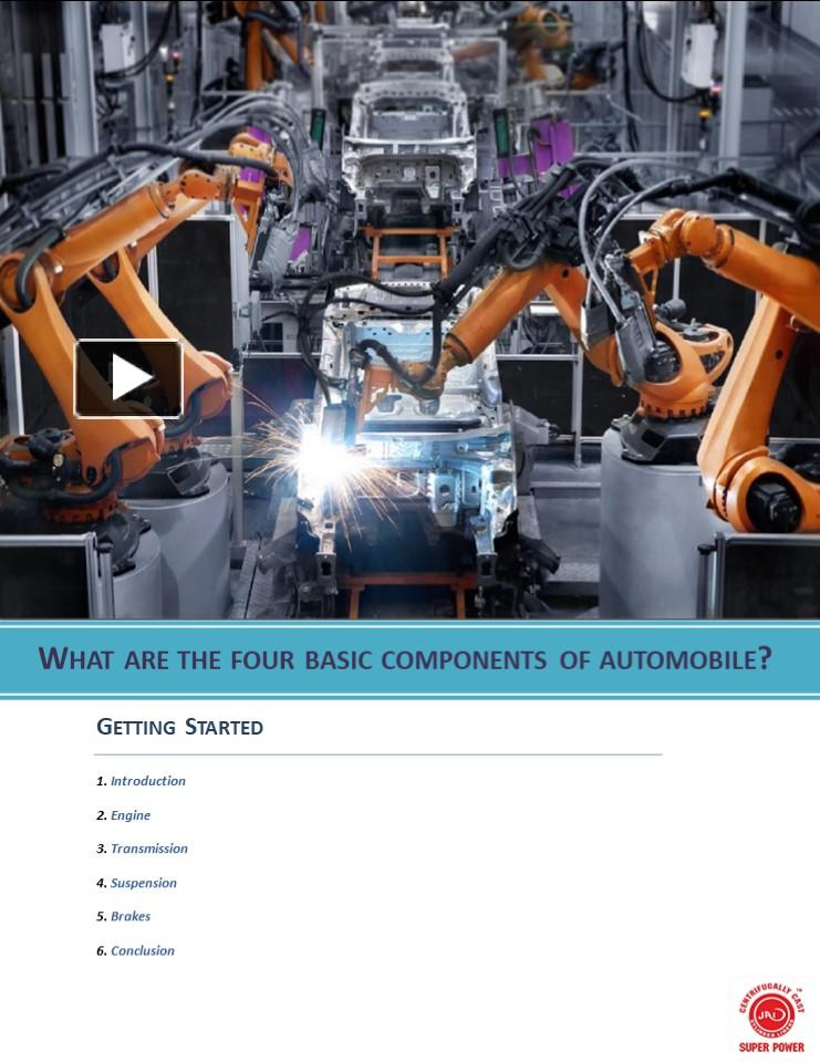 List of four basic components of the automobile industry presentation ...