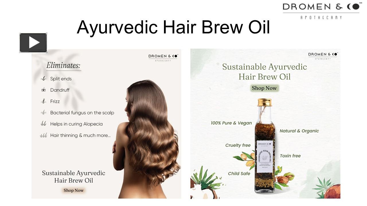 Ayurvedic Hair Brew Oil presentation | free to download