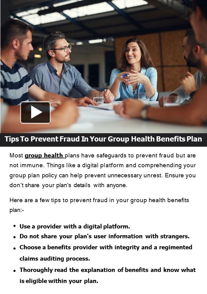 PPT – Tips To Prevent Fraud In Your Group Health Benefits Plan ...