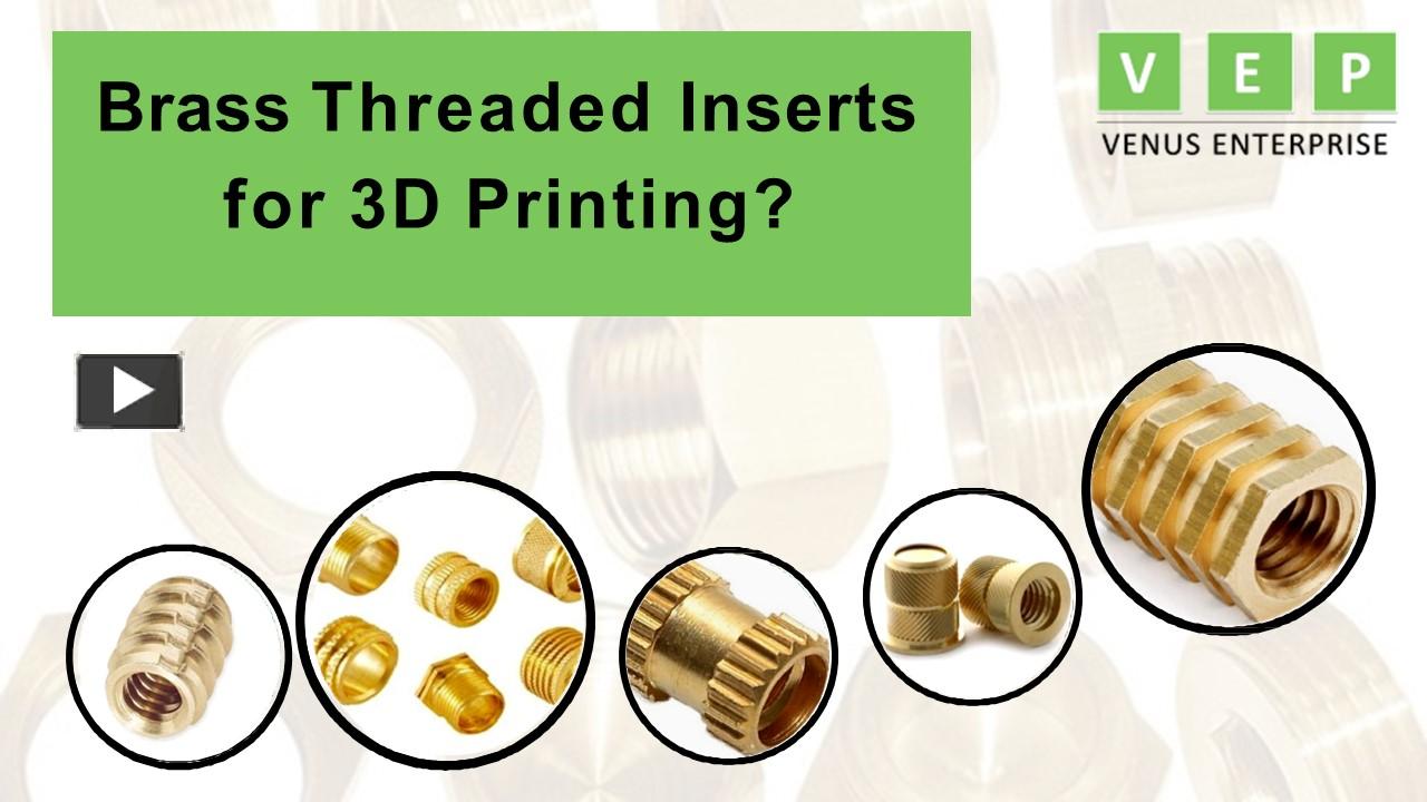 How to use Brass Threaded Inserts for 3D Printing? presentation | free ...