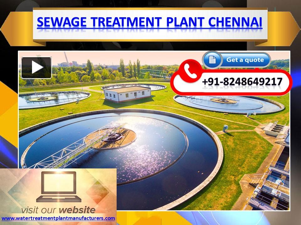 Sewage Treatment Plant Chennai presentation | free to download