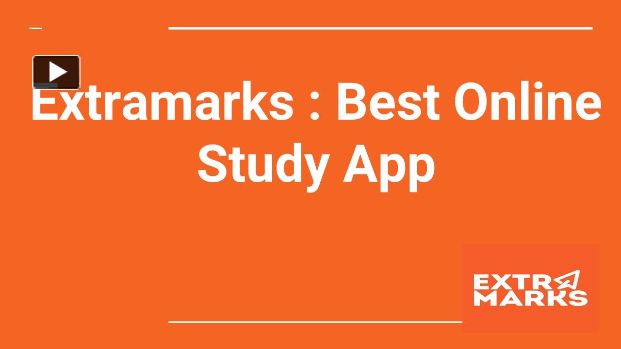 Extramarks - Best Online Study App presentation | free to download