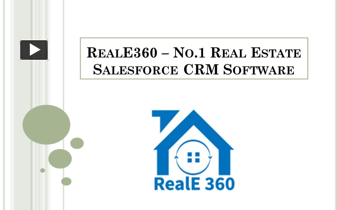 RealE360 – No.1 Real Estate Salesforce CRM Software presentation | free ...