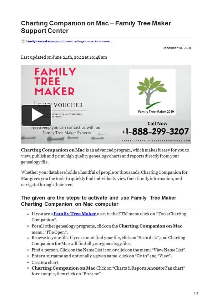 PPT – Charting Companion on Mac – Family Tree Maker Support Center ...
