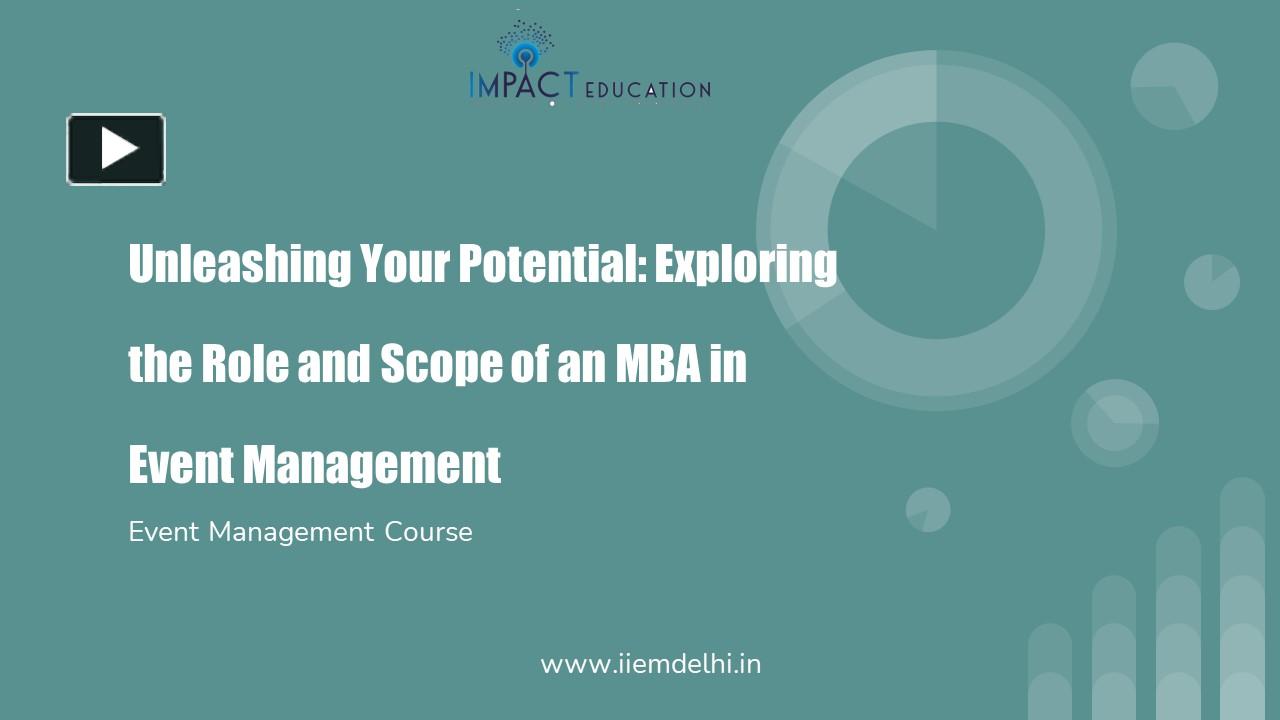 Exploring the Role and Scope of an MBA in Management presentation ...