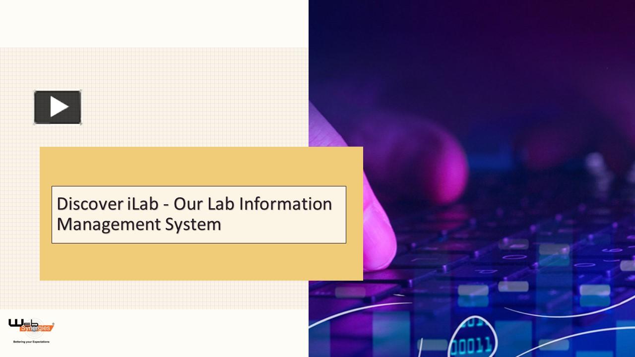 Discover iLab - Our Lab Information Management System presentation ...