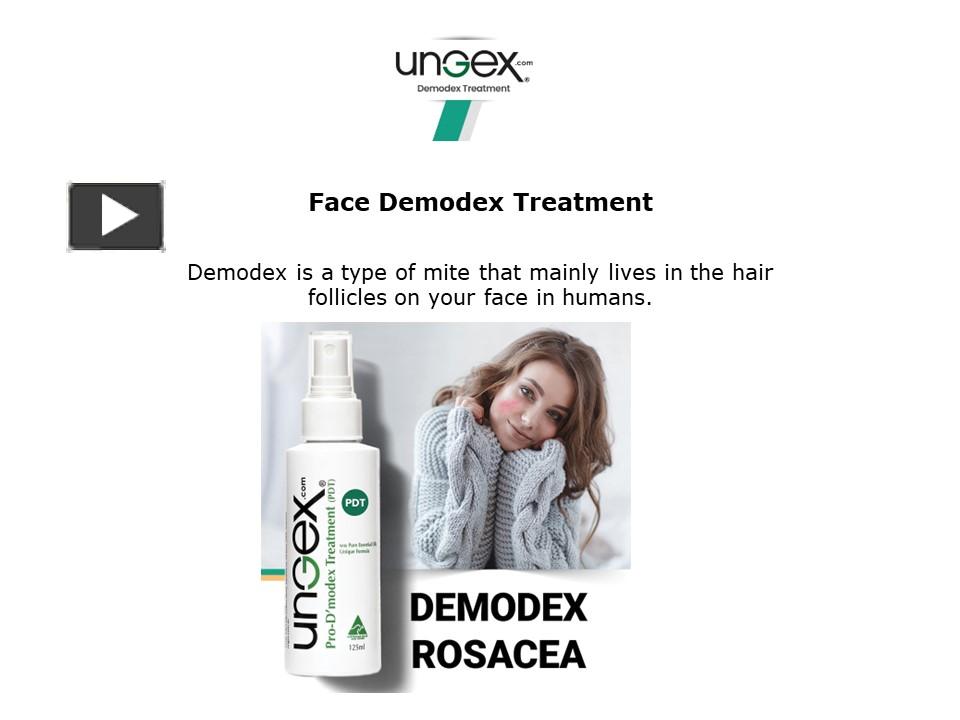 Face Demodex treatment presentation | free to download