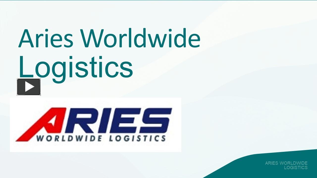 PPT – Oil And Gas Transportation And Logistics - Aries Worldwide ...