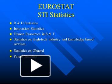 PPT – EUROSTAT STI Statistics PowerPoint presentation | free to view ...