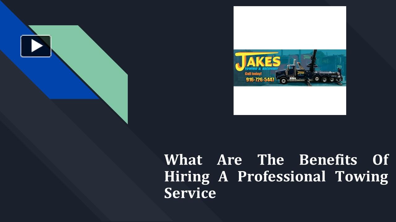 What Are The Benefits Of Hiring A Professional Towing Service ...