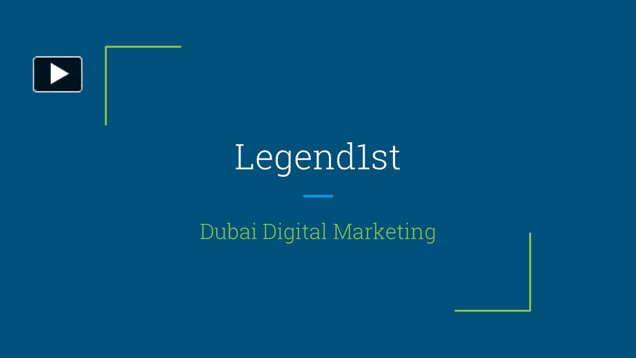 PPT – SEO services Dubai - Legend1st PowerPoint presentation | free to ...