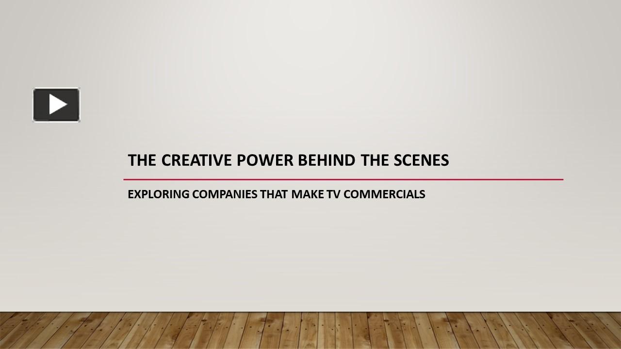 PPT – The Creative Power Behind the Scenes: Exploring Companies That ...