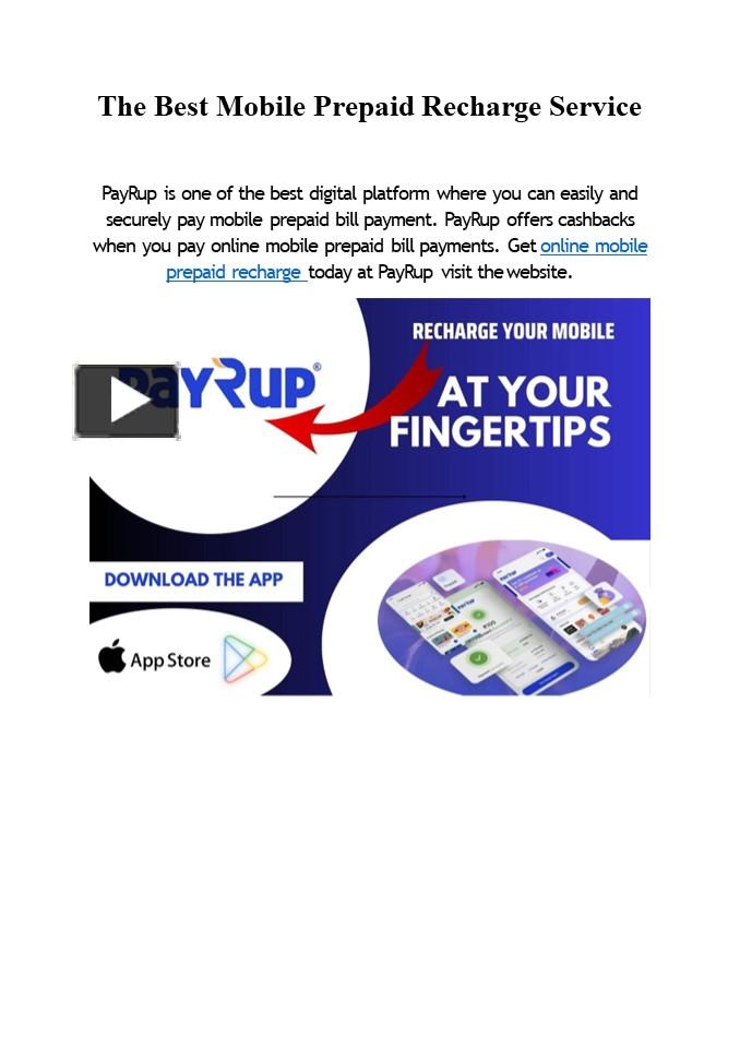 The Best Mobile Prepaid Recharge Service presentation | free to download