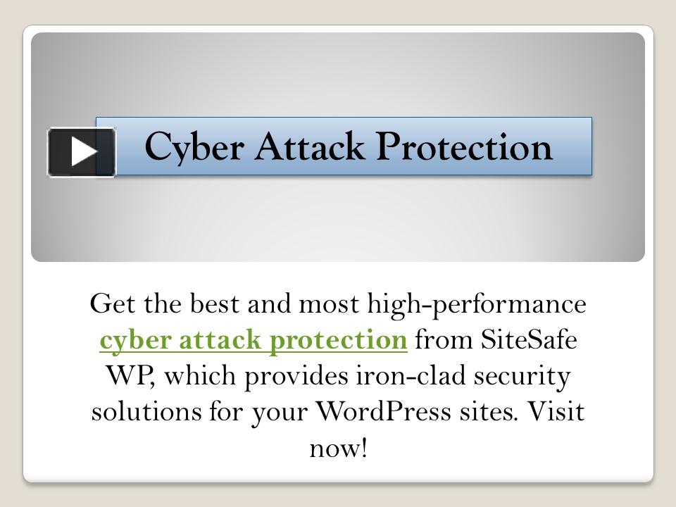 PPT – Cyber Attack Protection PowerPoint presentation | free to ...