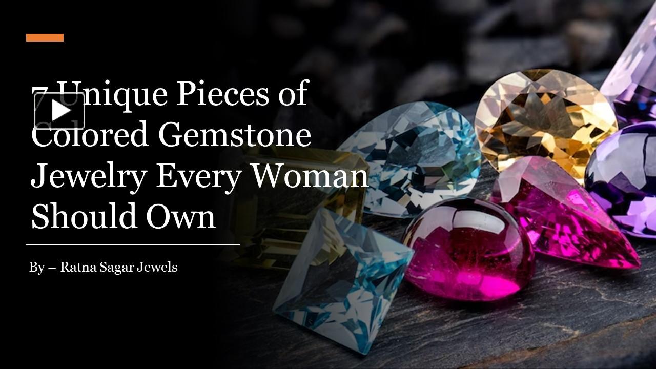 7 Unique Pieces of Colored Gemstone Jewelry Every Woman Should Own ...