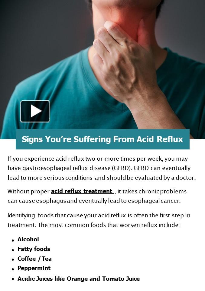 Signs You’re Suffering From Acid Reflux presentation | free to download