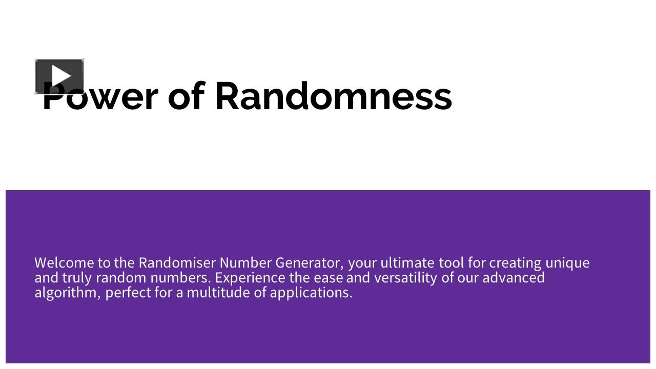 PPT – Arbitrary Number Generation PowerPoint presentation | free to ...