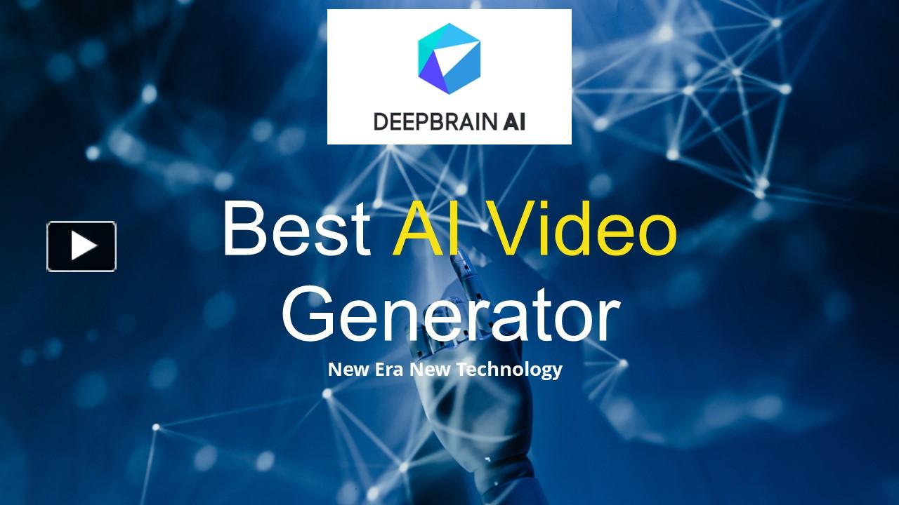 AI video generator - The Future of Video Generation presentation | free ...