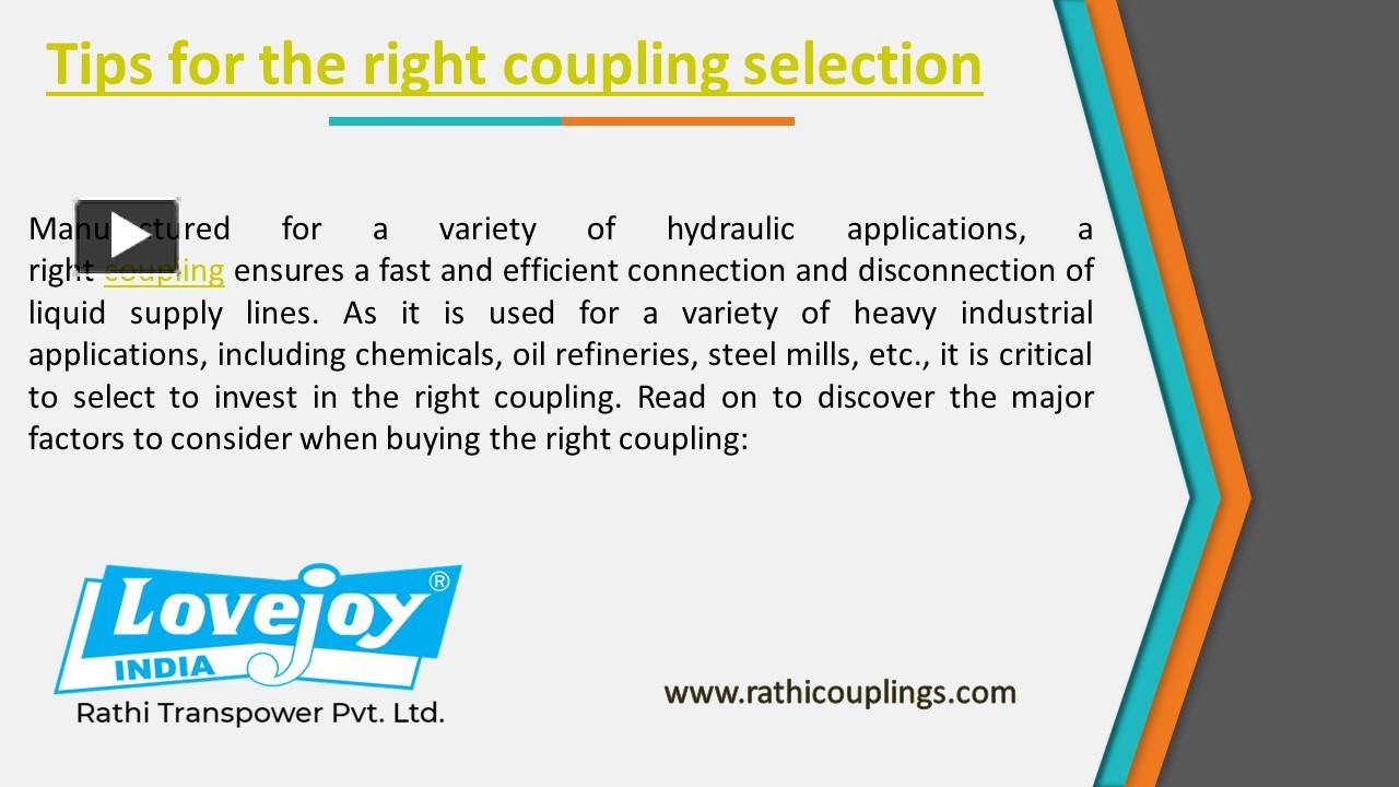 Flexible Couplings presentation | free to download