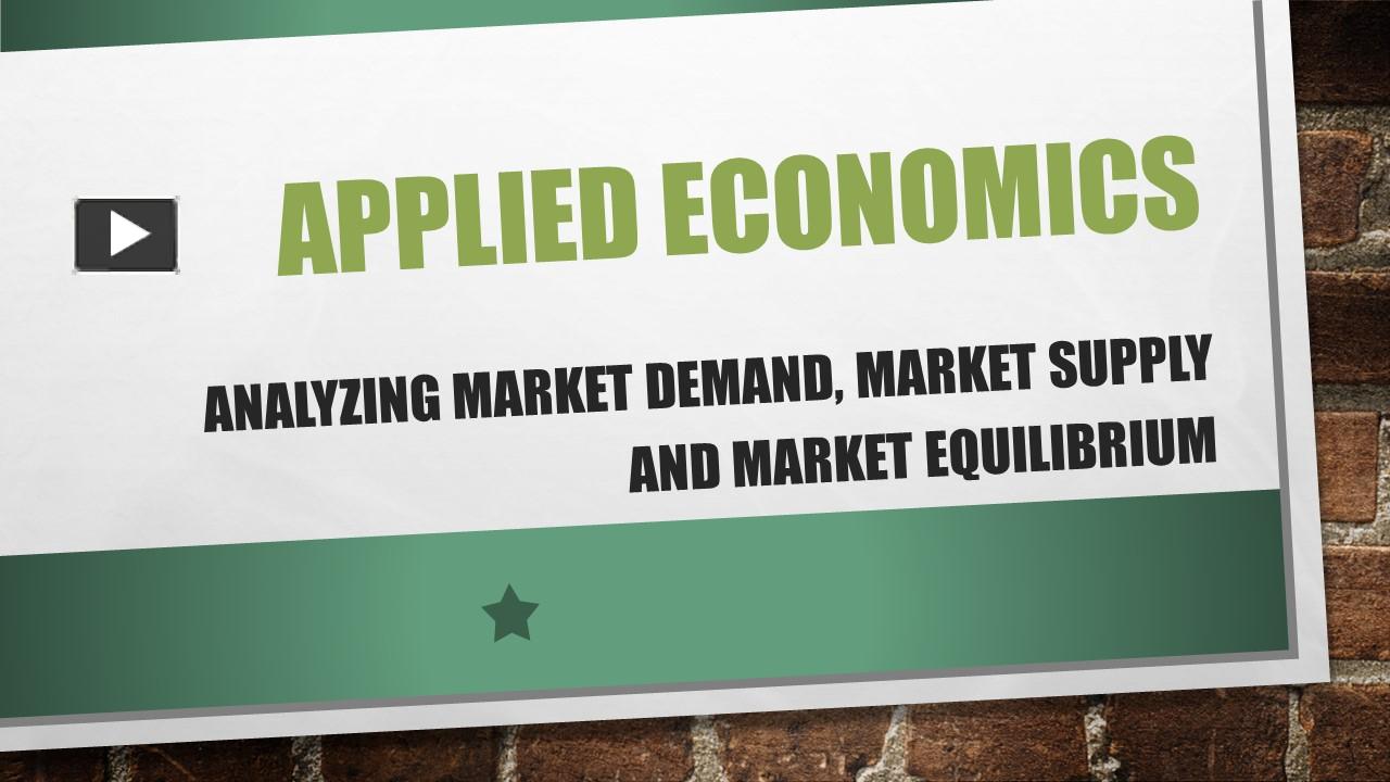 PPT – economics PowerPoint presentation | free to download - id: 96a4be ...