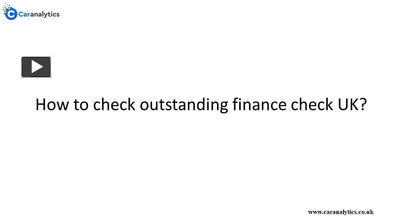 PPT – Outstanding finance check PowerPoint presentation | free to ...