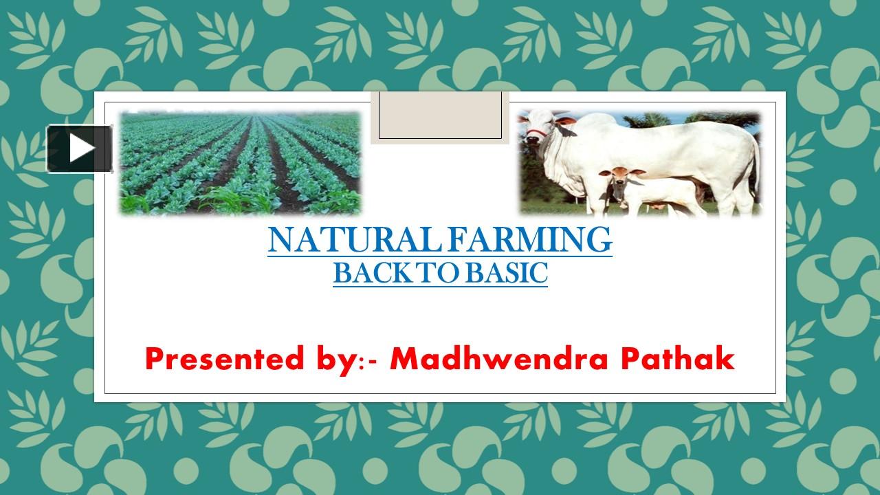 Natural farming presentation | free to download
